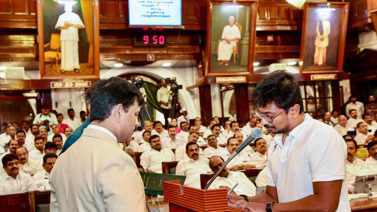 TN LoP Udhayanidhi Stalin renews 'Sanatan Dharma' remark in assembly ...