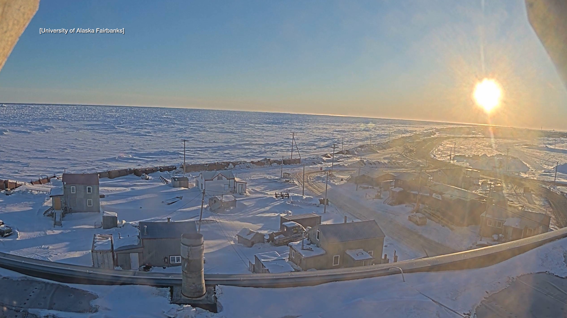 Incredible scenes as sun rises for 84 days in northernmost US city