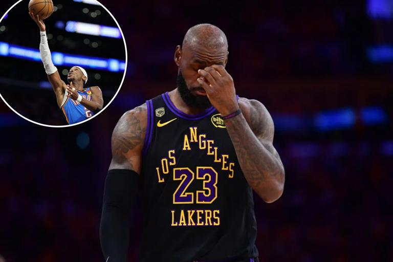 Lakers eliminated by Thunder after crushing Game 4 loss as LeBron James ...
