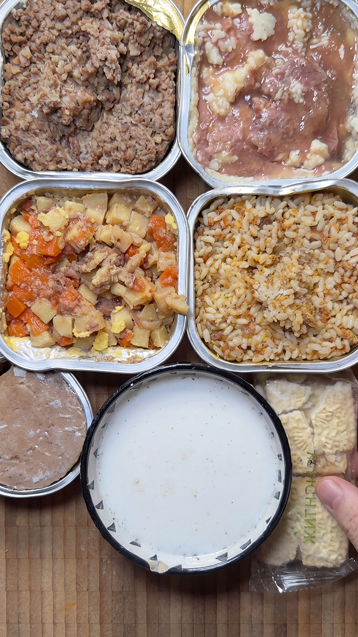 Inside Mongolia military food packs and survival meals