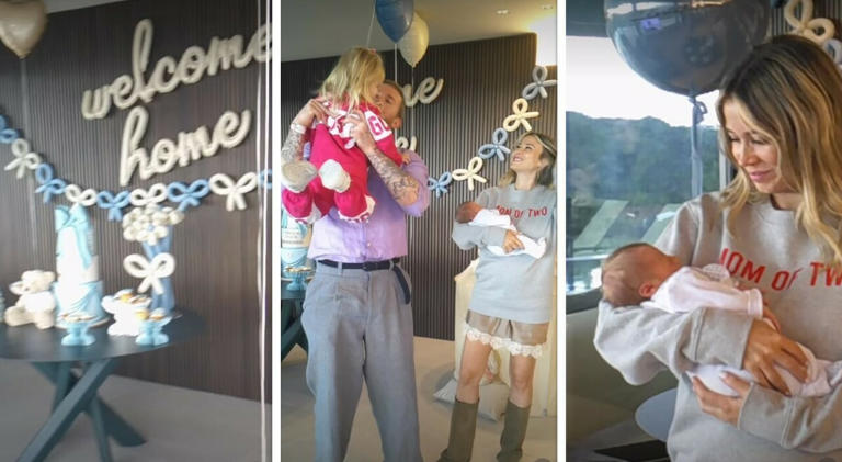 Diletta Leotta torna a casa con Karius e il piccolo Leonardo: «Back ...