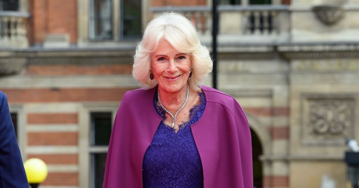 Queen Camilla gives see-through Fiona Clare lace dress a Dior upgrade