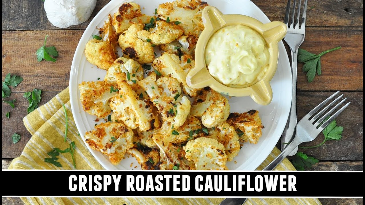 Crispy roasted cauliflower | Easy oven-baked healthy side dish recipe