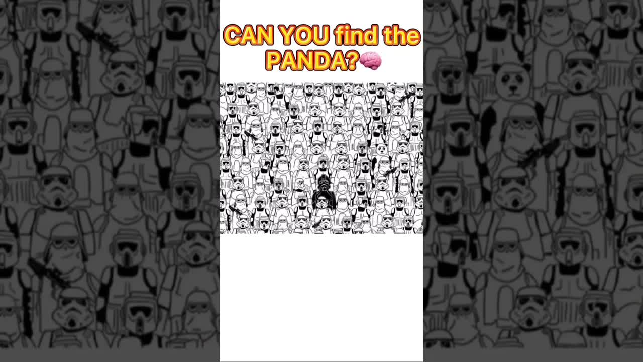 The 5-second challenge: Can you find the hidden panda?