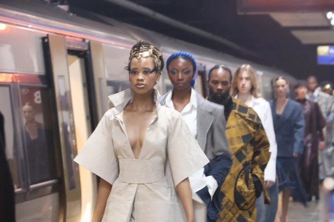 David Tlale showcases autumn-winter collection at Gautrain station