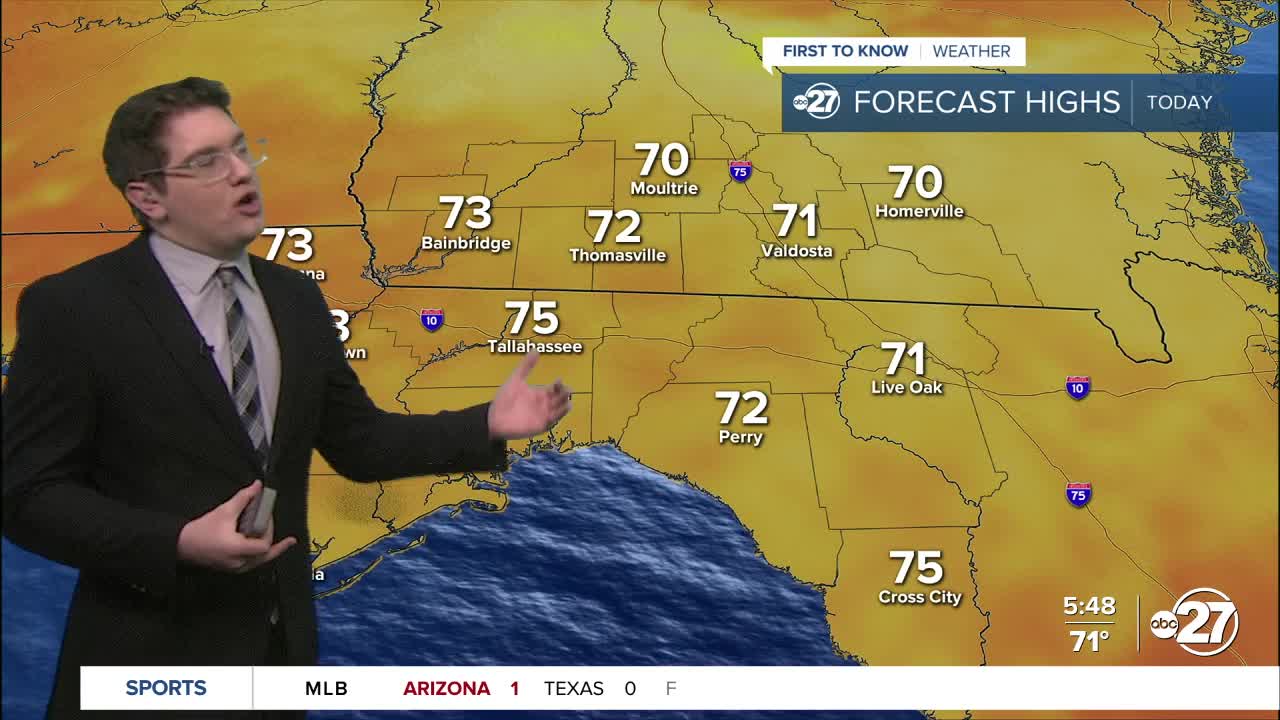 First to know weather - Showers through today (5-12-2026)