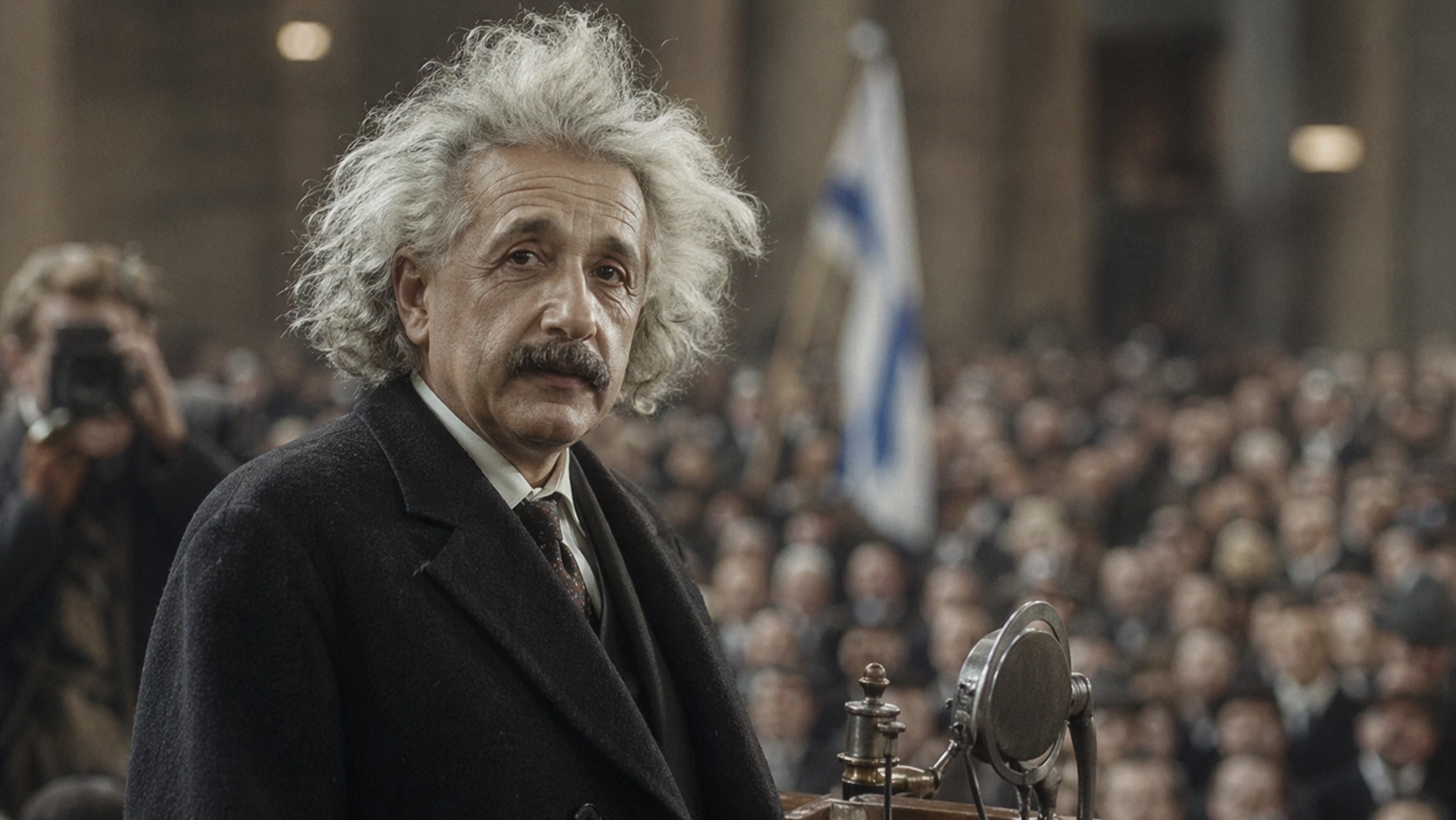 Albert Einstein entered the Zionist fight as 1921 grew more dangerous