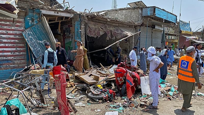 At least nine killed after bomb rigged to rickshaw explodes at north ...