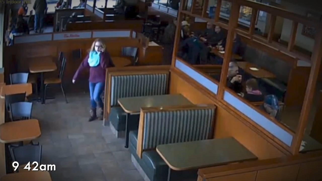 A 16-year-old was seen on camera all morning. After 12:02, the trail ...
