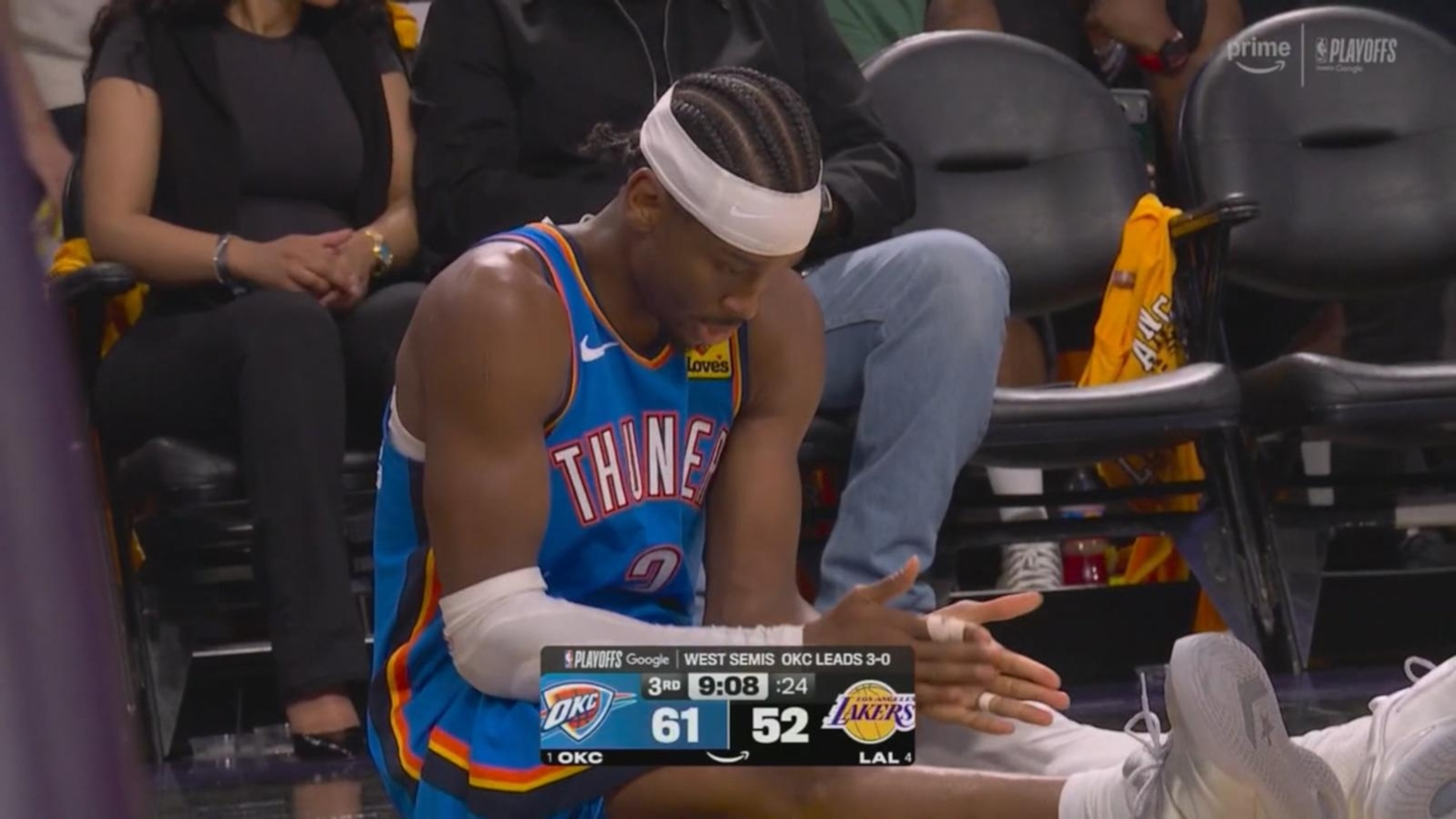 Thunder sweeps the Lakers in the NBA playoffs