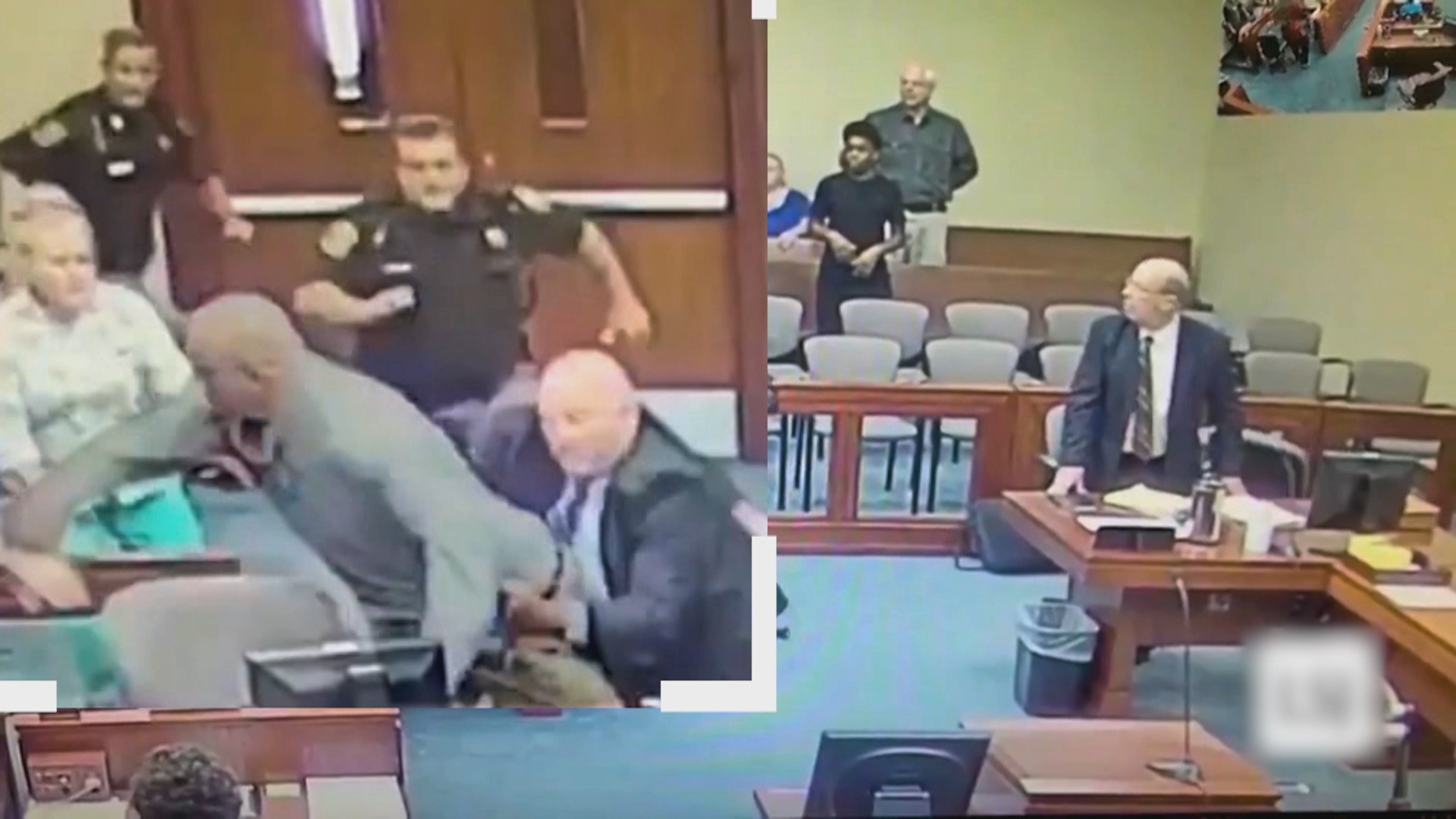 Man charges at lawyer with a shank