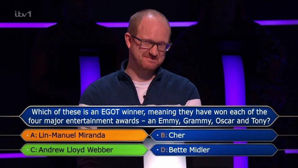 Who wants to be a millionaire hopeful stumped by £1,000,000 question ...