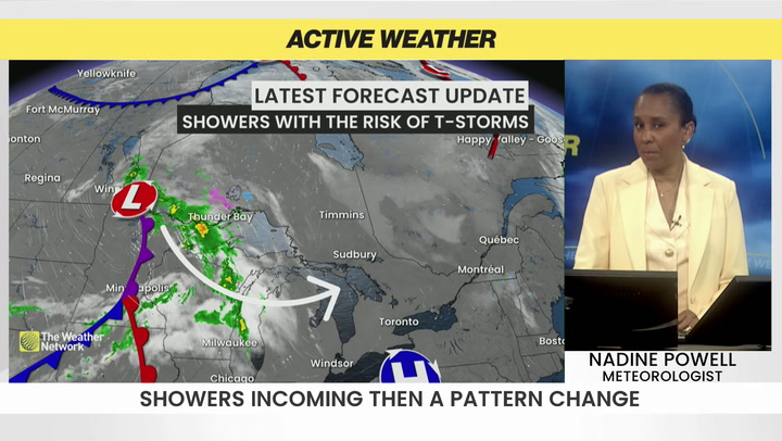 Stormy skies and a spring warm-up as the Ontario pattern changes