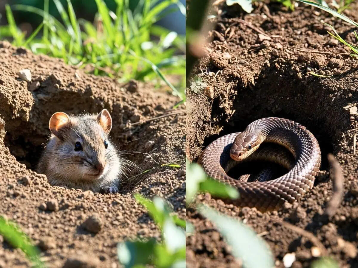 How to differentiate between a snake hole and a rodent hole in your ...