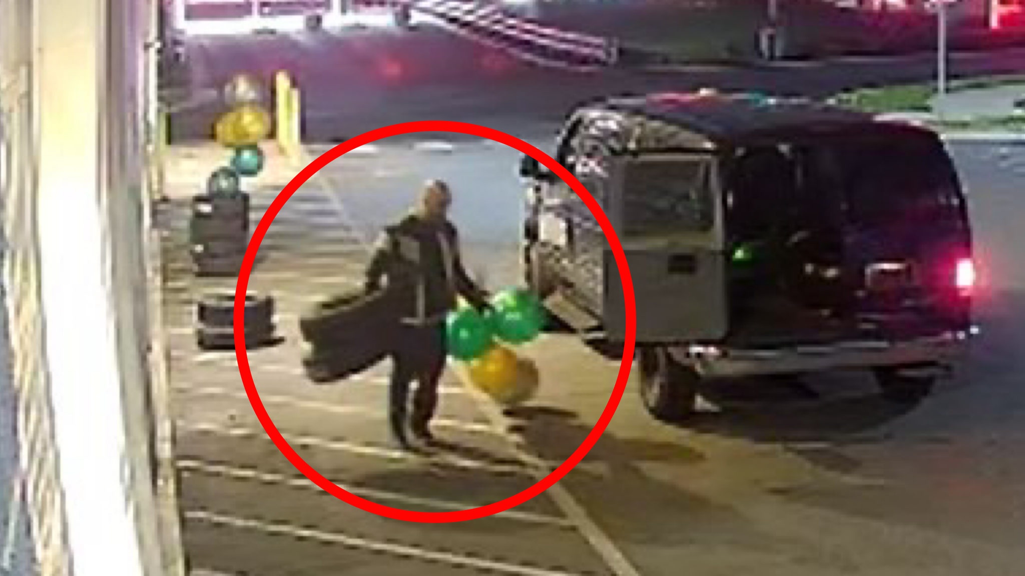 Caught on camera: Police seek suspect accused of stealing tires from ...