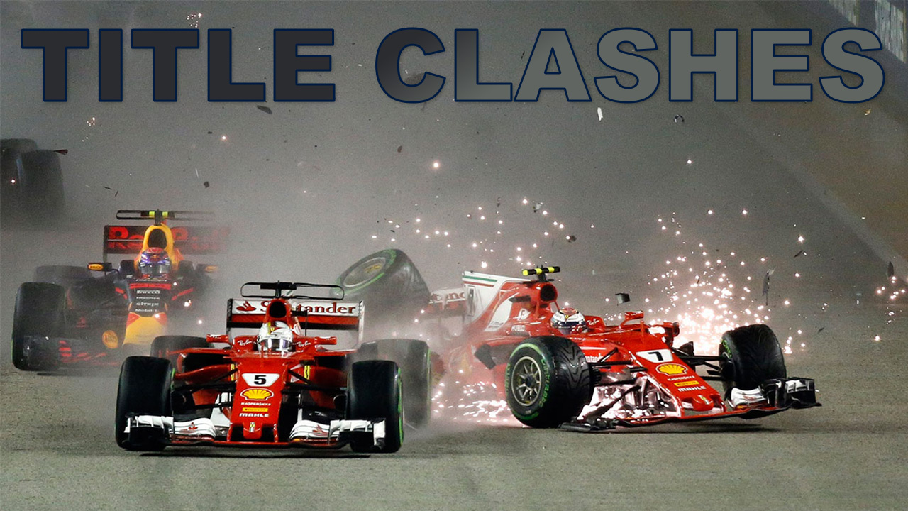 Times when F1 title rivals collided when stakes hit the roof
