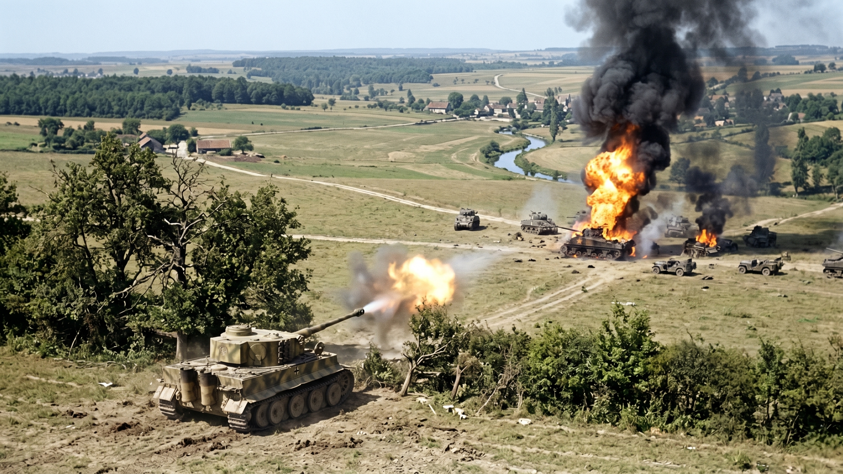 The Tiger I tank destroyed Allied armor from nearly 2 miles away