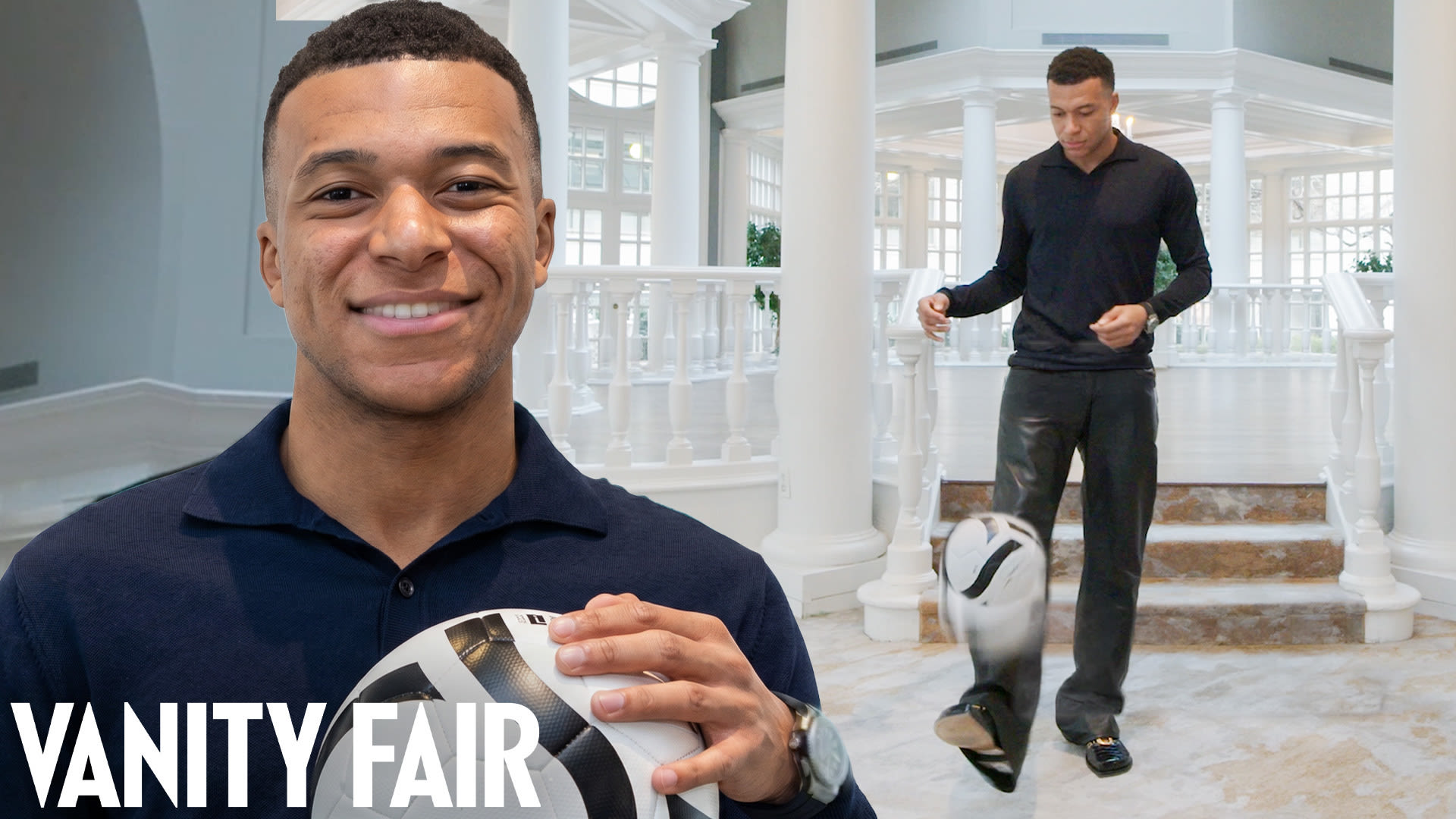 Kylian Mbappé answers questions without dropping the ball