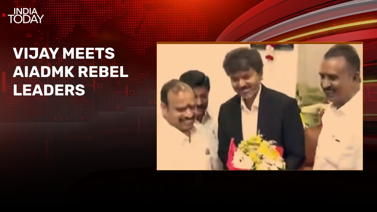 Tamil Nadu Chief Minister Vijay meets AIADMK rebel leaders ahead of ...