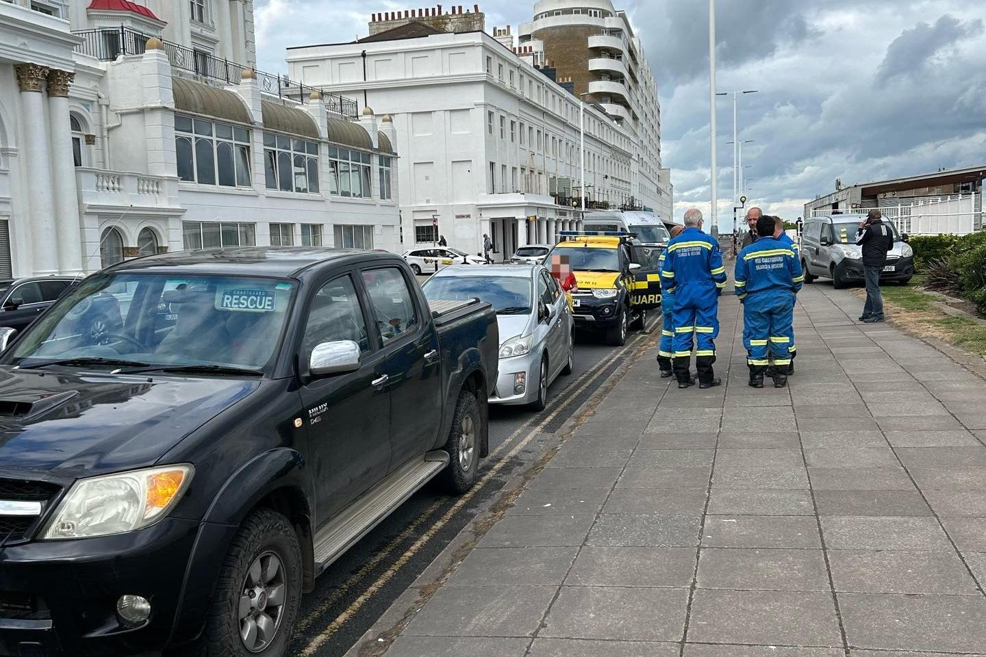 Major operation launched to rescue 'young child' in sea off St Leonards