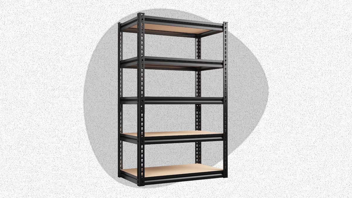 Walmart is selling a 5-foot industrial shelving unit for $27, and it ...