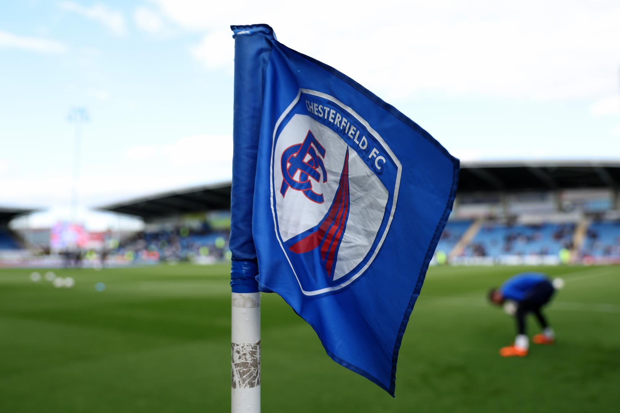Chesterfield chairman embraces stand tribute to Phil Kirk
