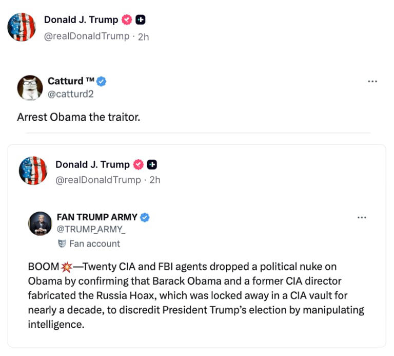 Jaw-dropping scale of manic Trump’s Truth Social obsession exposed