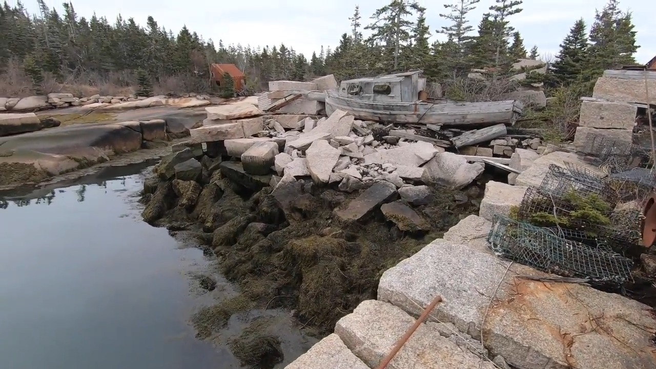 He found a flooded granite quarry with buildings, boilers, and a pit no ...