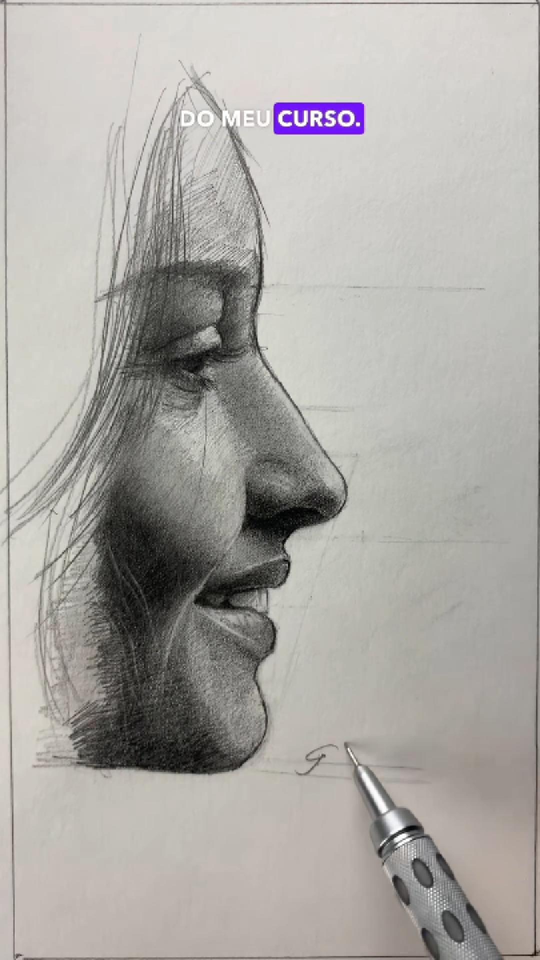 Aprenda a desenhar rostos realistas: um guia simples passo a passo para ...