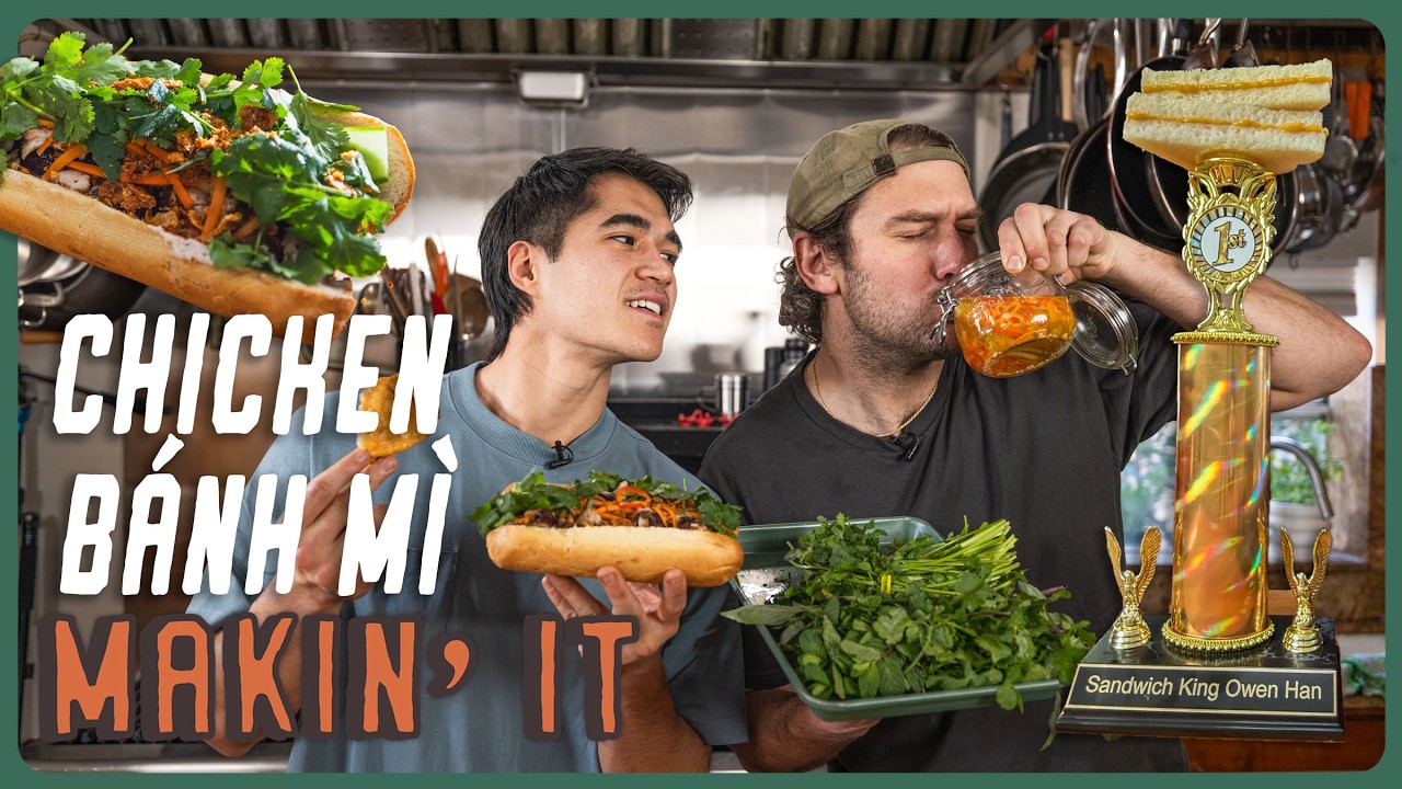 How to make crispy chicken bánh mì at home