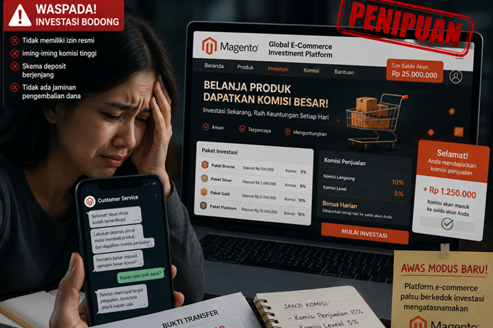 Satgas PASTI tutup Magento, penipuan online berkedok e-commerce asal AS