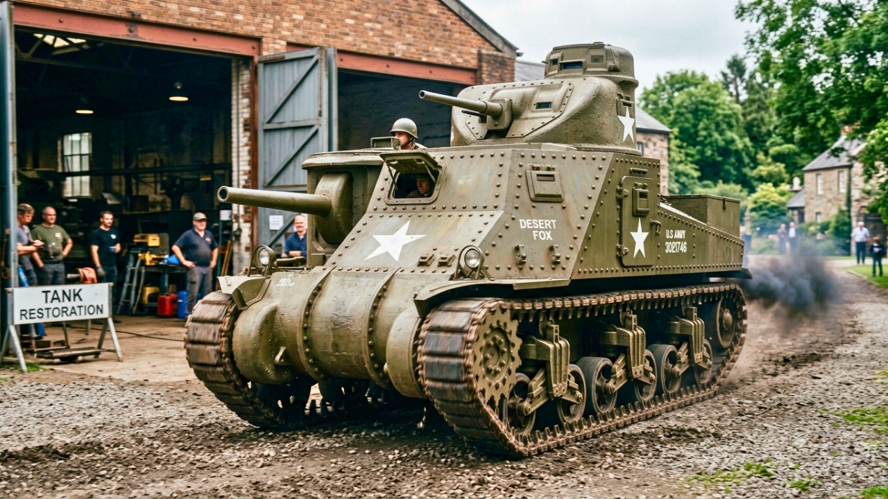 One of the world’s rarest tanks moved again after 25 years of silence