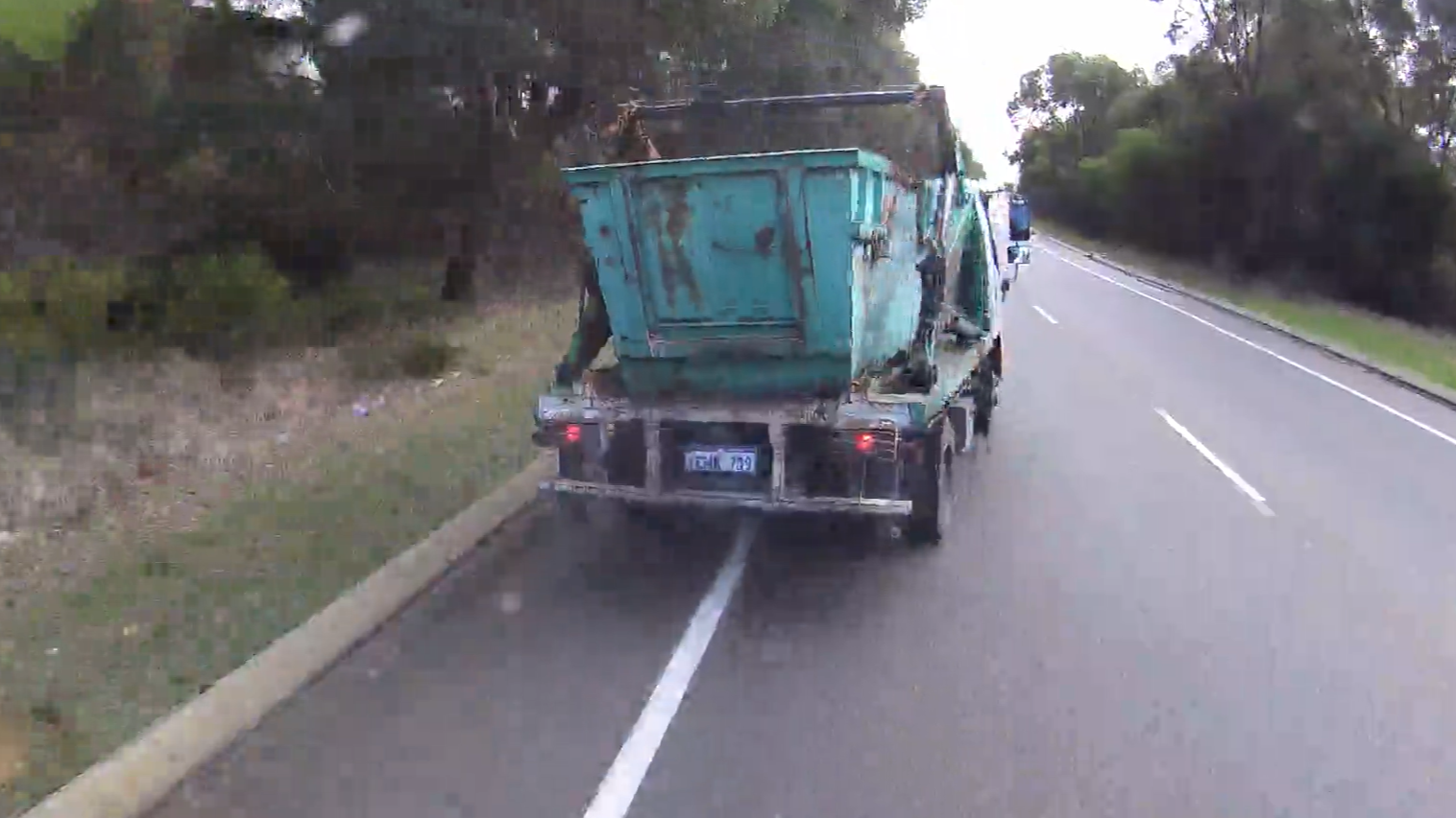 Bin carrier road rage