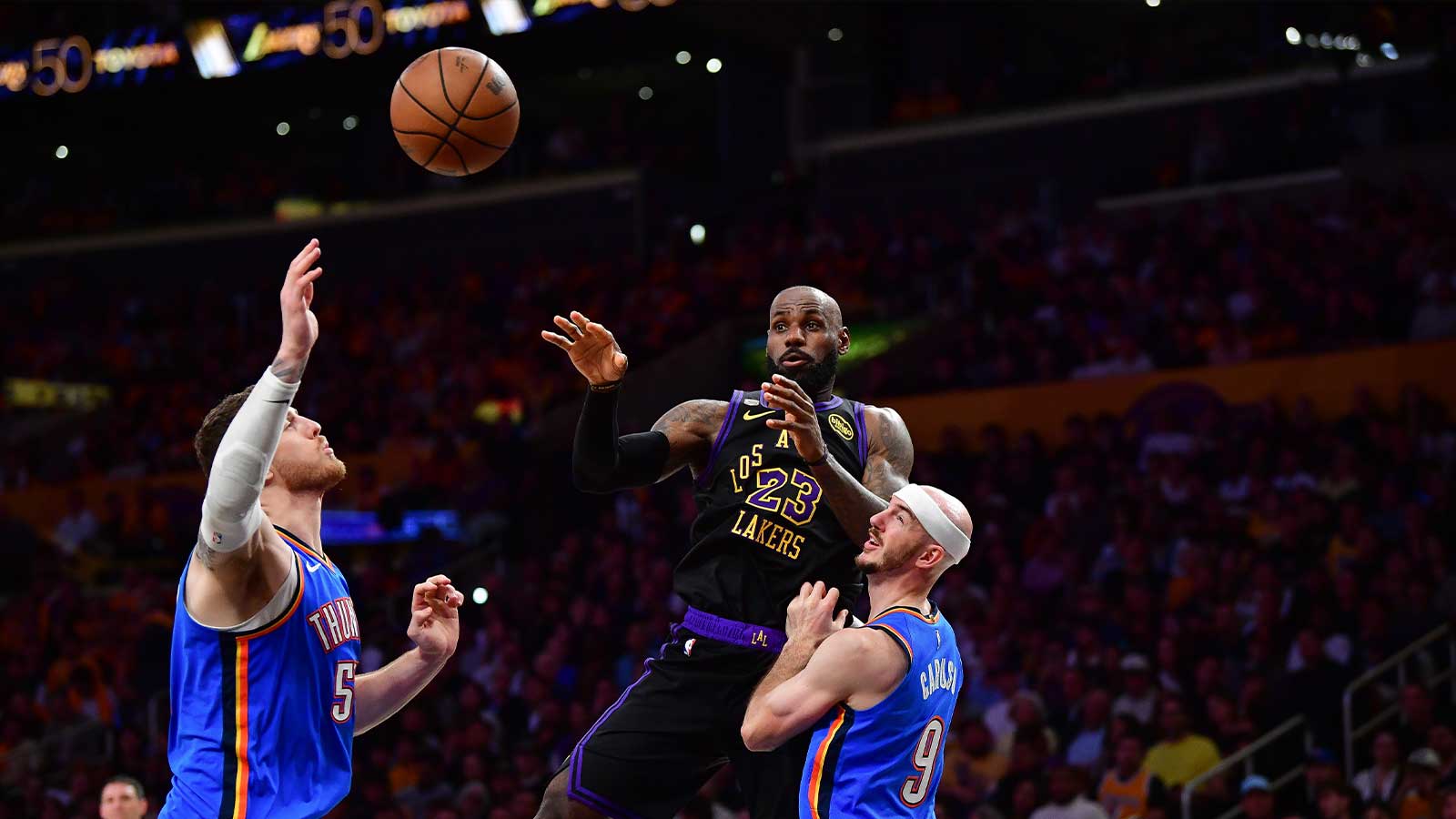 Thunder sweep Lakers after stunning ending to Game 4