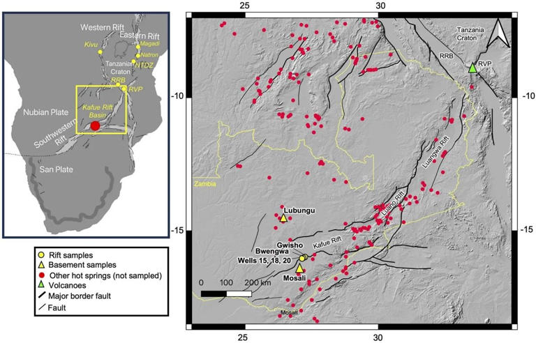 Africa may be breaking apart as Earth's crust beneath Zambia begins ...