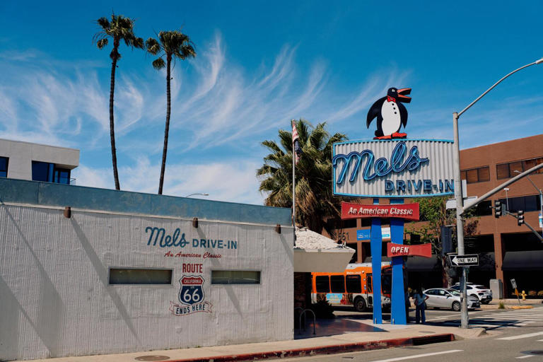 Under a giant penguin sign, this is the diner that marks the end of ...