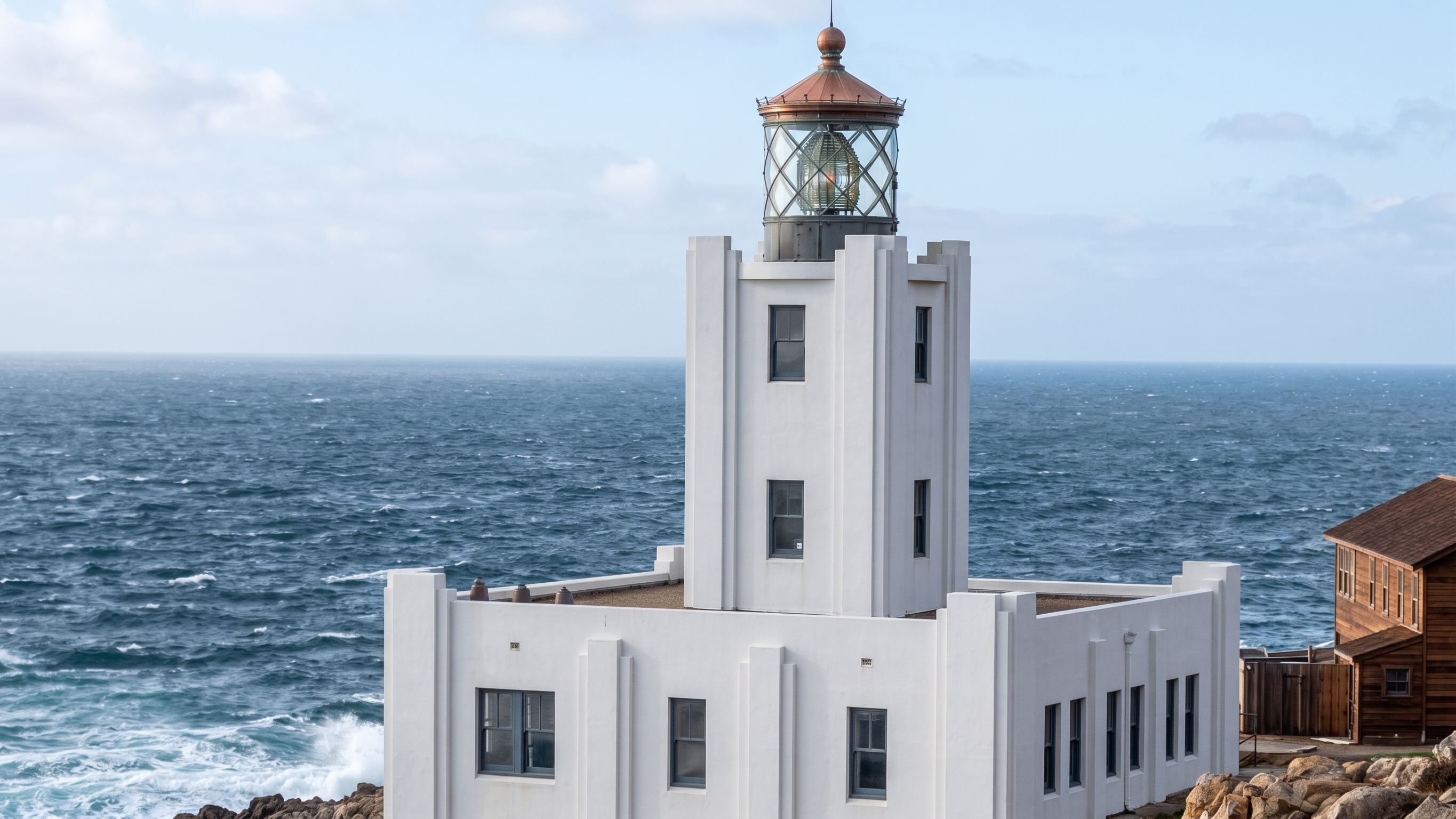 Watch a 138-foot tsunami hit this lighthouse - then it’s gone instantly