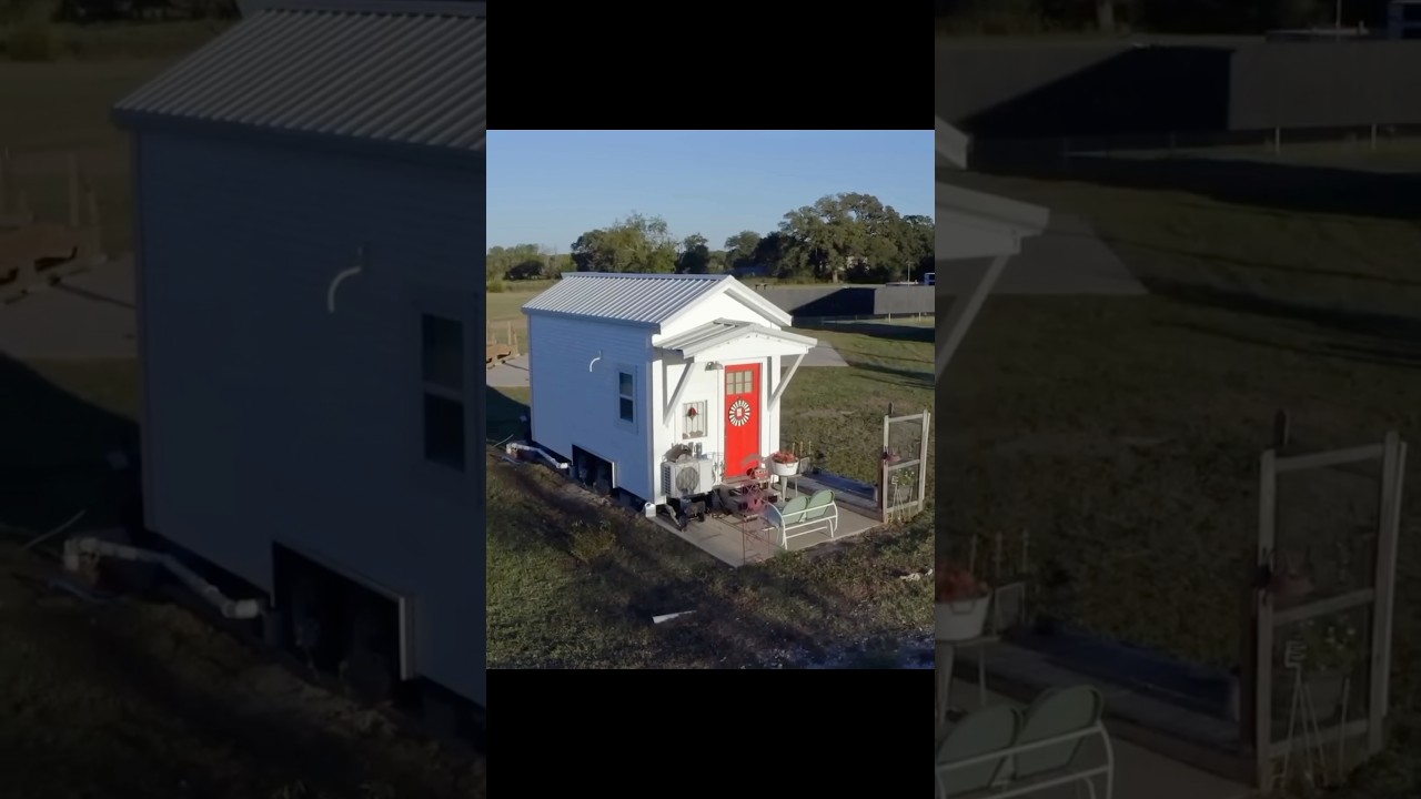 Her tiny home may be extra tiny but she loves it!