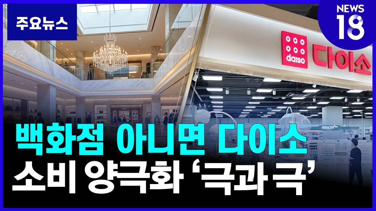 백화점 아니면 다이소…소비 양극화 [NEWS 18]