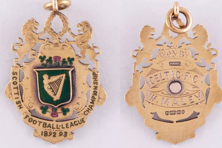 Historic first Celtic League championship medal sold for almost £30k