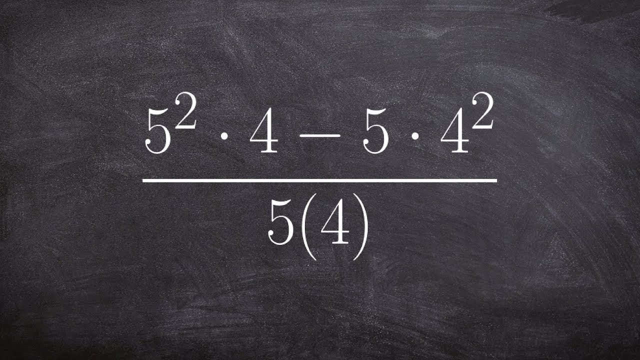 Using order of operation on a quotient - Free Math Videos