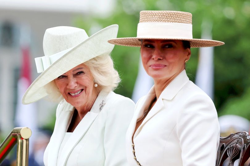 Lip-reader spots Melania Trump's 'wonderful' comment to Queen Camilla ...