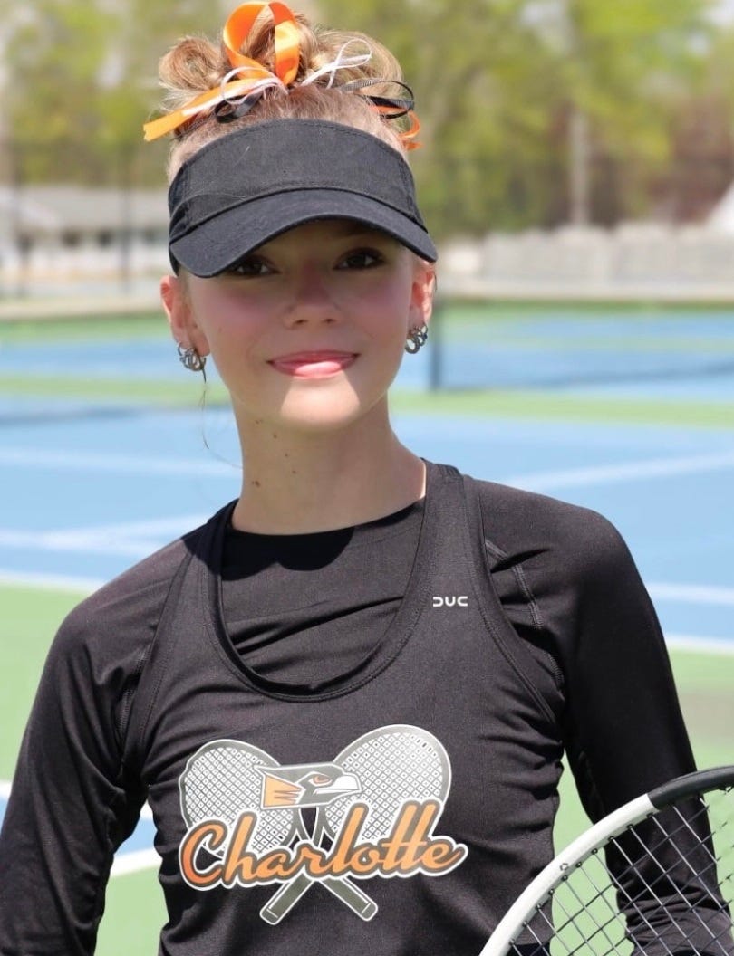 Charlotte's Cami Tuller soaring on tennis court after taking early lumps