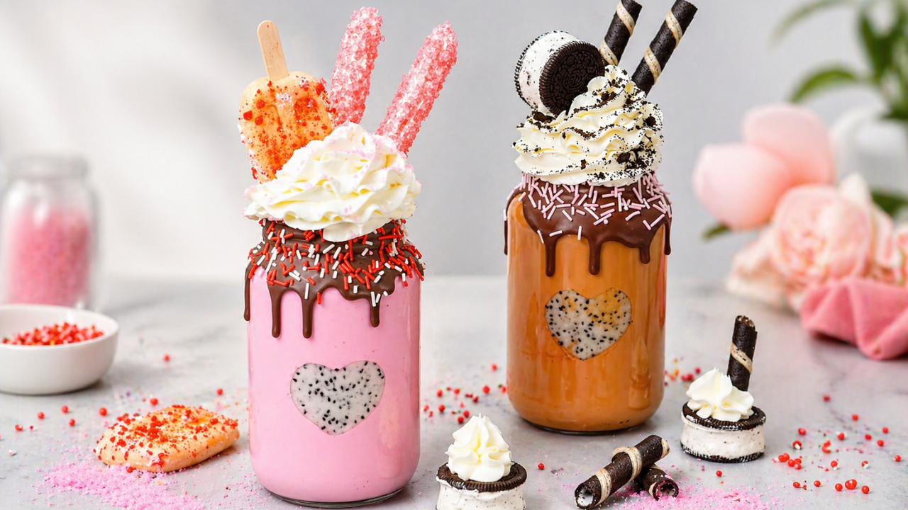 How to make loaded milkshakes with candy toppings