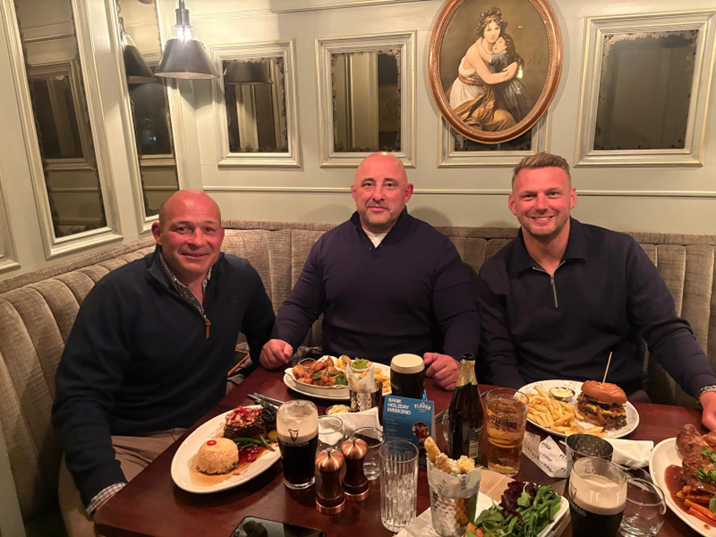 Rugby legends tackle scrumcious line up at The Plough in Hillsborough