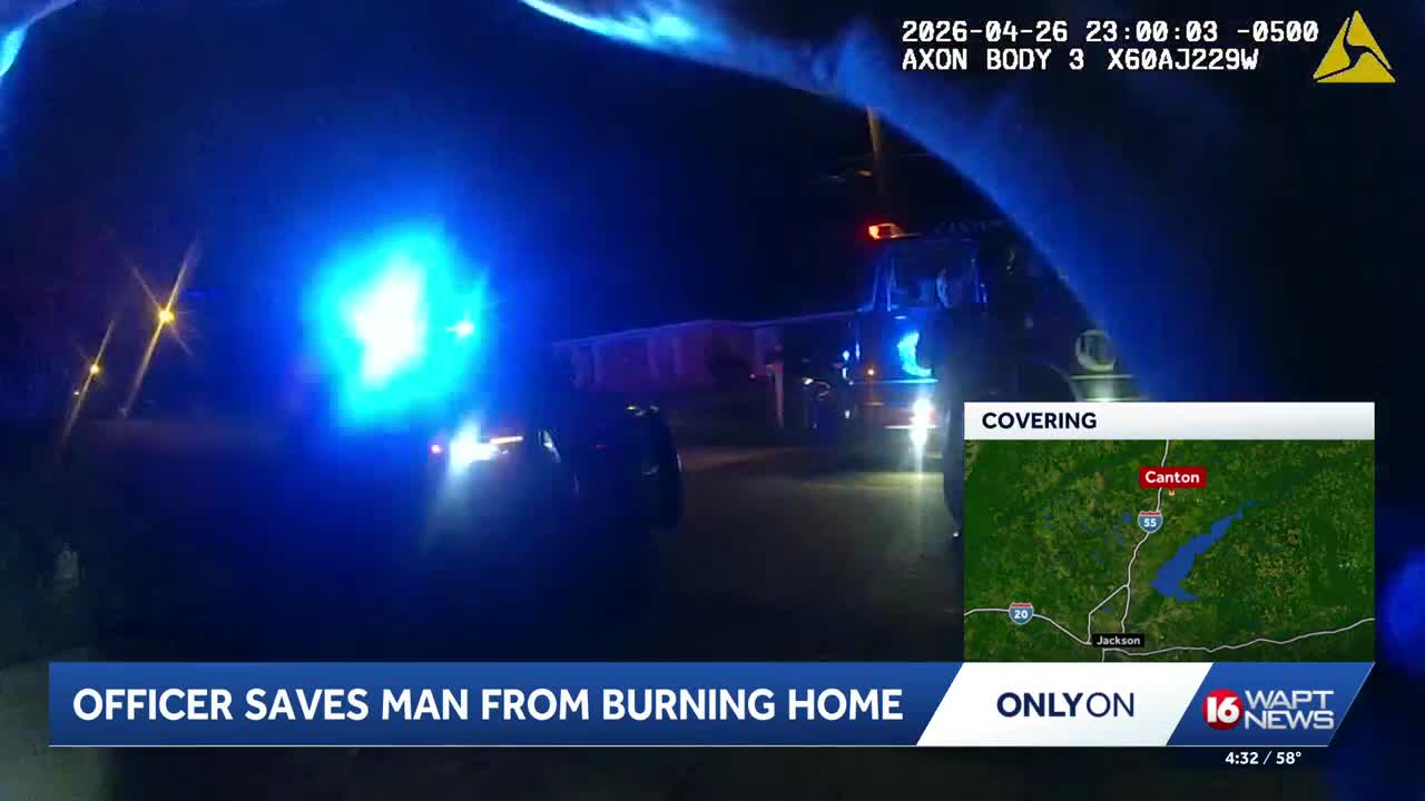 Exclusive body cam shows dramatic rescue from Grand Street house fire