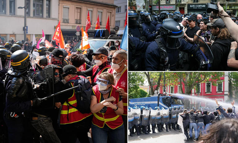 Labour Day violence erupts around Europe as riots break out in France ...