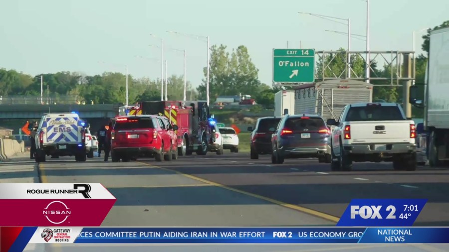 Pedestrian struck, killed on I-64 in O’Fallon, IL