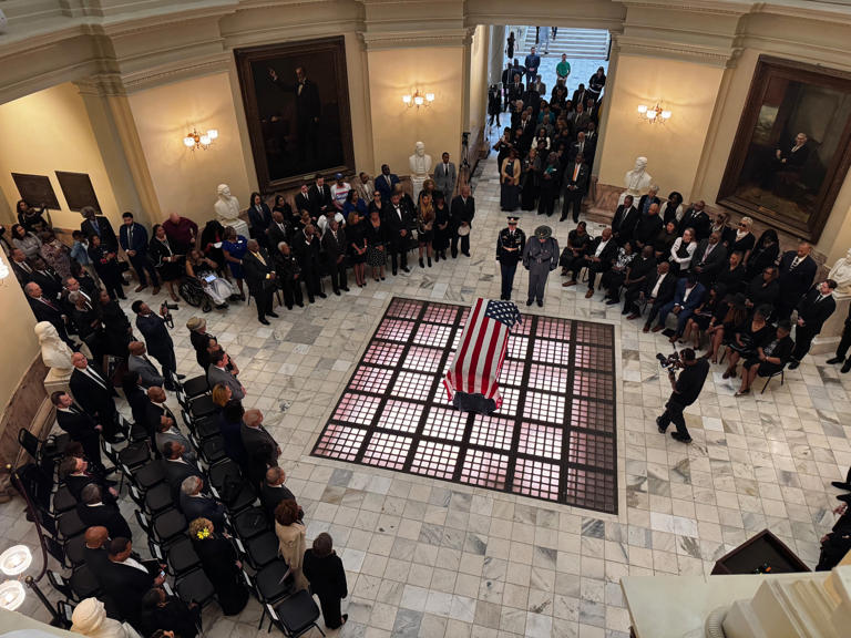 Rep. David Scott honored in memorial service at Georgia Capitol