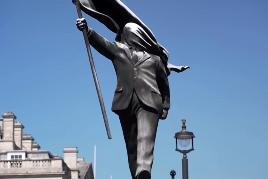 The sneaky way Banksy pulled off a secret statue installation in ...